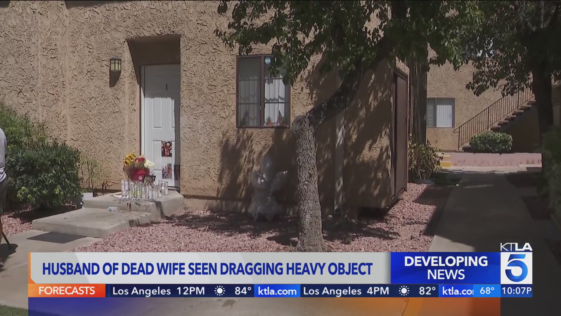 Husband of dead wife seen dragging heavy object in Lancaster