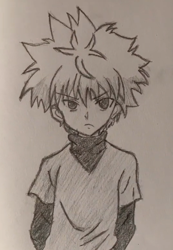 Killua Drawing from Hunter x Hunter – Anime Fan Art