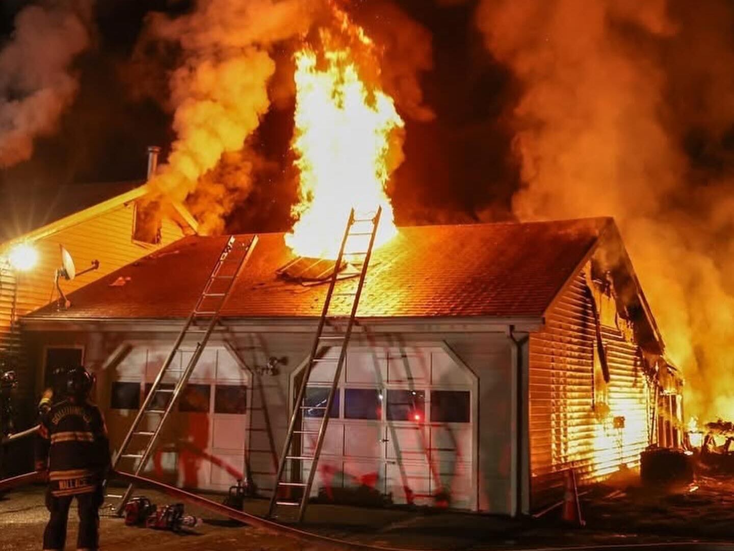 Overnight fire involving propane tank destroys Southington home