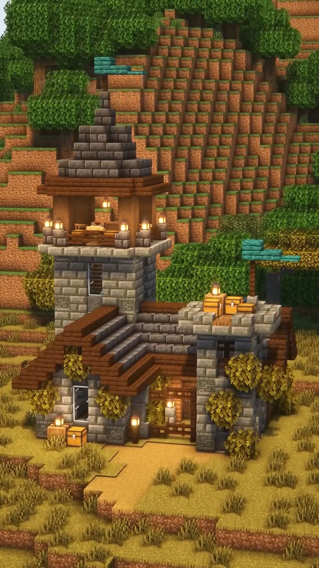 Castle House Build in Minecraft