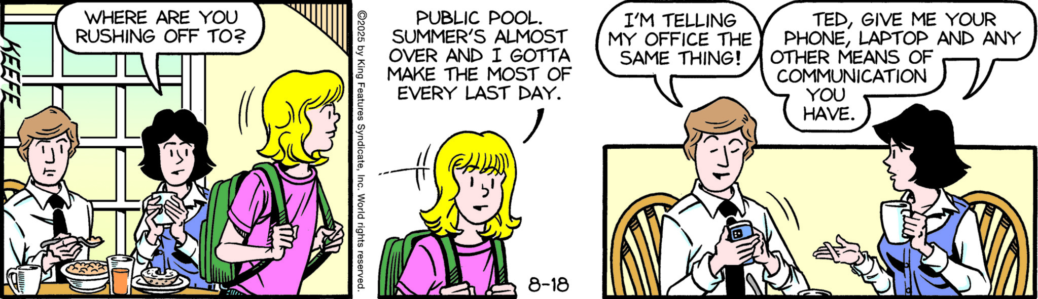 Sally Forth by Francesco Marciuliano; drawn by Jim Keefe