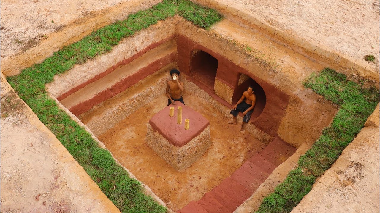 Mud, Wood, and Stone Turned Into a Secret Forest House Hidden Deep in ...