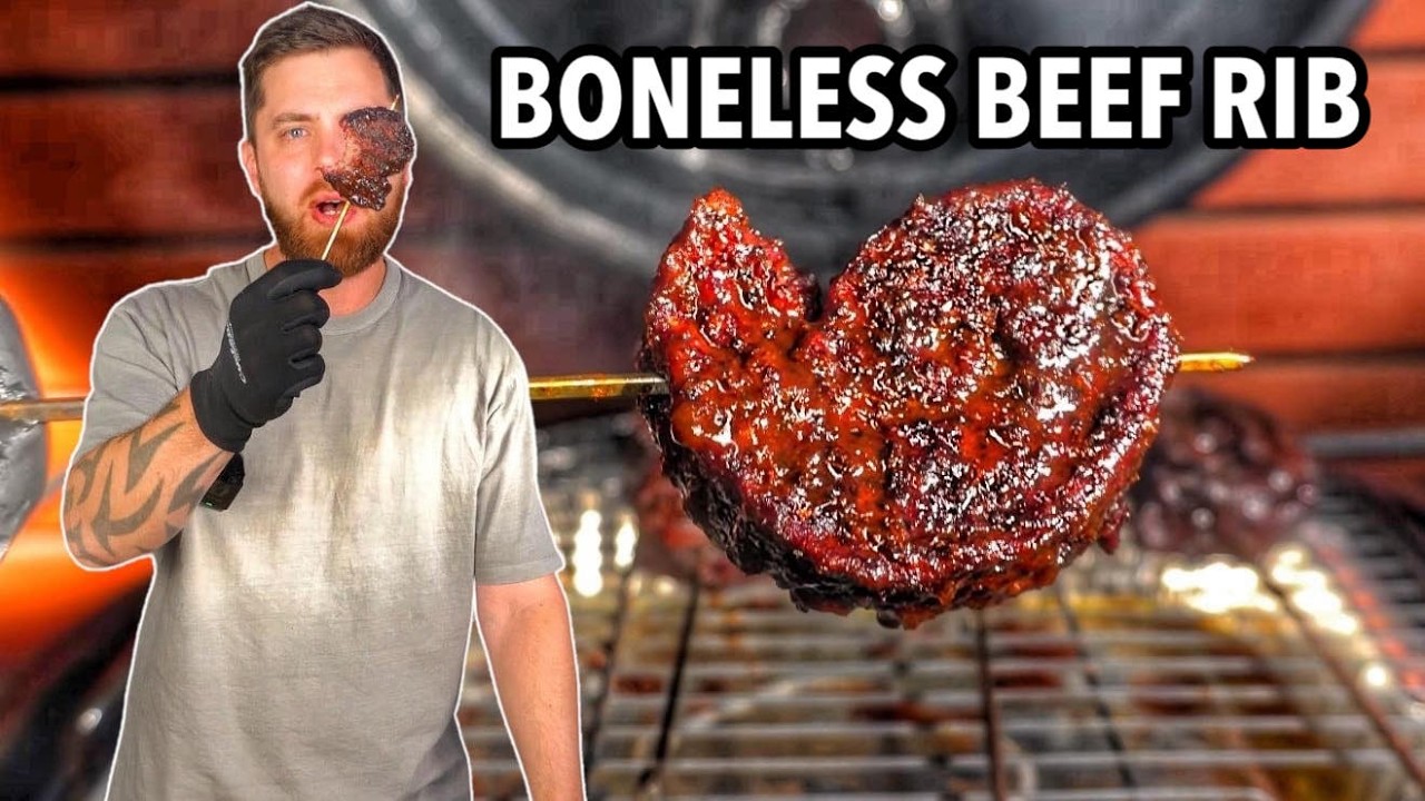 How to Make Boneless Beef Rib Lollipops on a Charcoal BBQ
