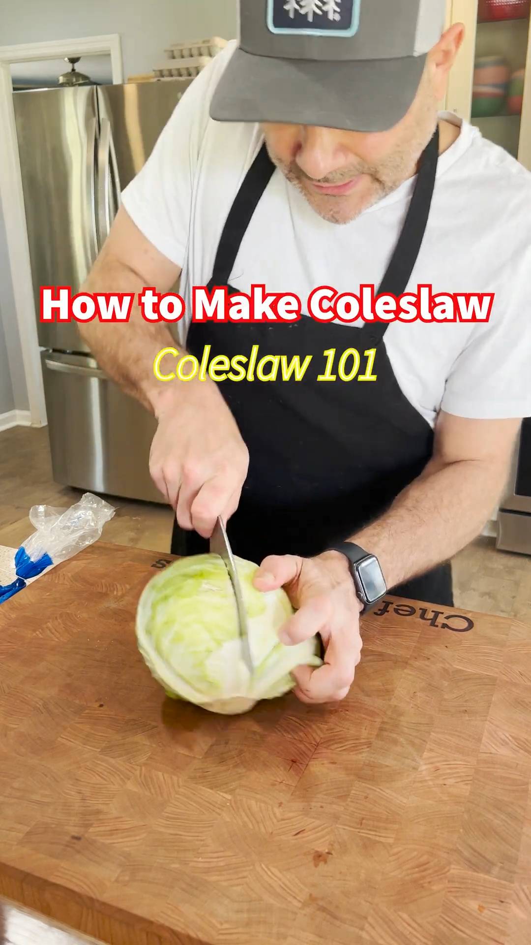 Easy and fast way to make coleslaw | Cook it with Tim
