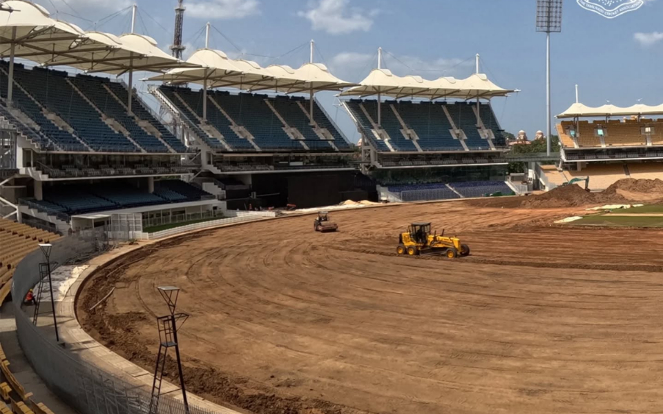 Chepauk Stadium undergoes renovation for better drainage system and ...