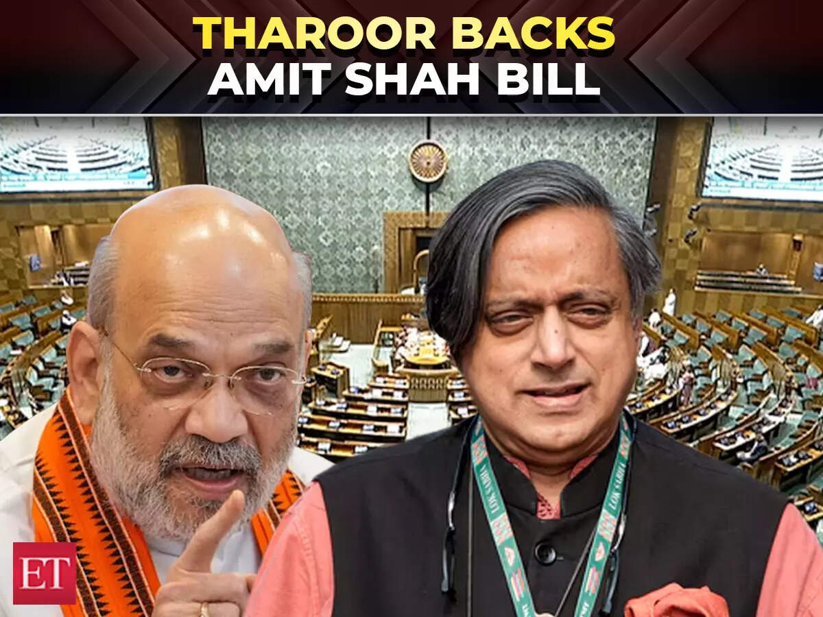 Shashi Tharoor reacts to Amit Shah's bill: Remove tainted leaders ...