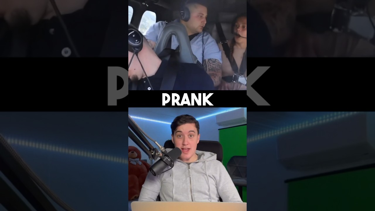 Watch a pilot pull a daring prank on his passengers