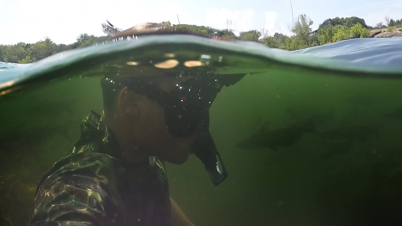 Scaring People Underwater at the River
