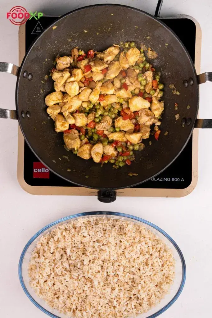 High-Protein Garlic Chicken Fried Rice Recipe