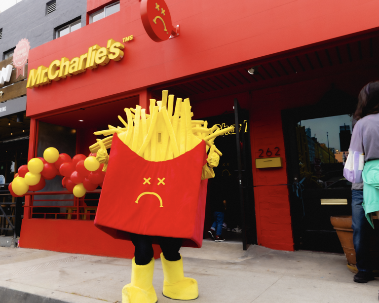 Plant-Based Chain Mr. Charlie's Opens in Brentwood With Block-Long Lines