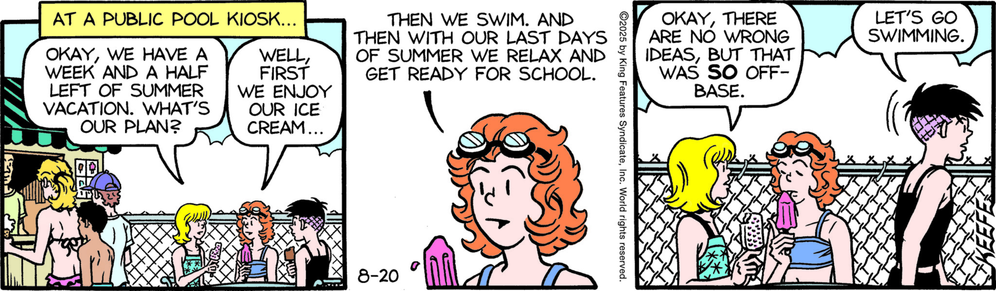 Sally Forth by Francesco Marciuliano; drawn by Jim Keefe