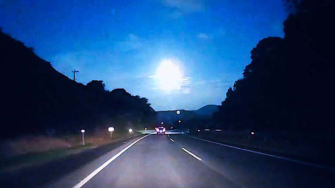 Fireball meteor streaks across Japan's night sky