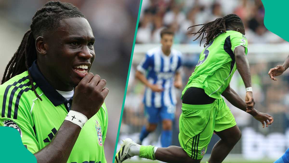 Super Eagles star Calvin Bassey reacts after wardrobe malfunction ...