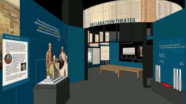 Declaration of Independence stars at new Philadelphia exhibit
