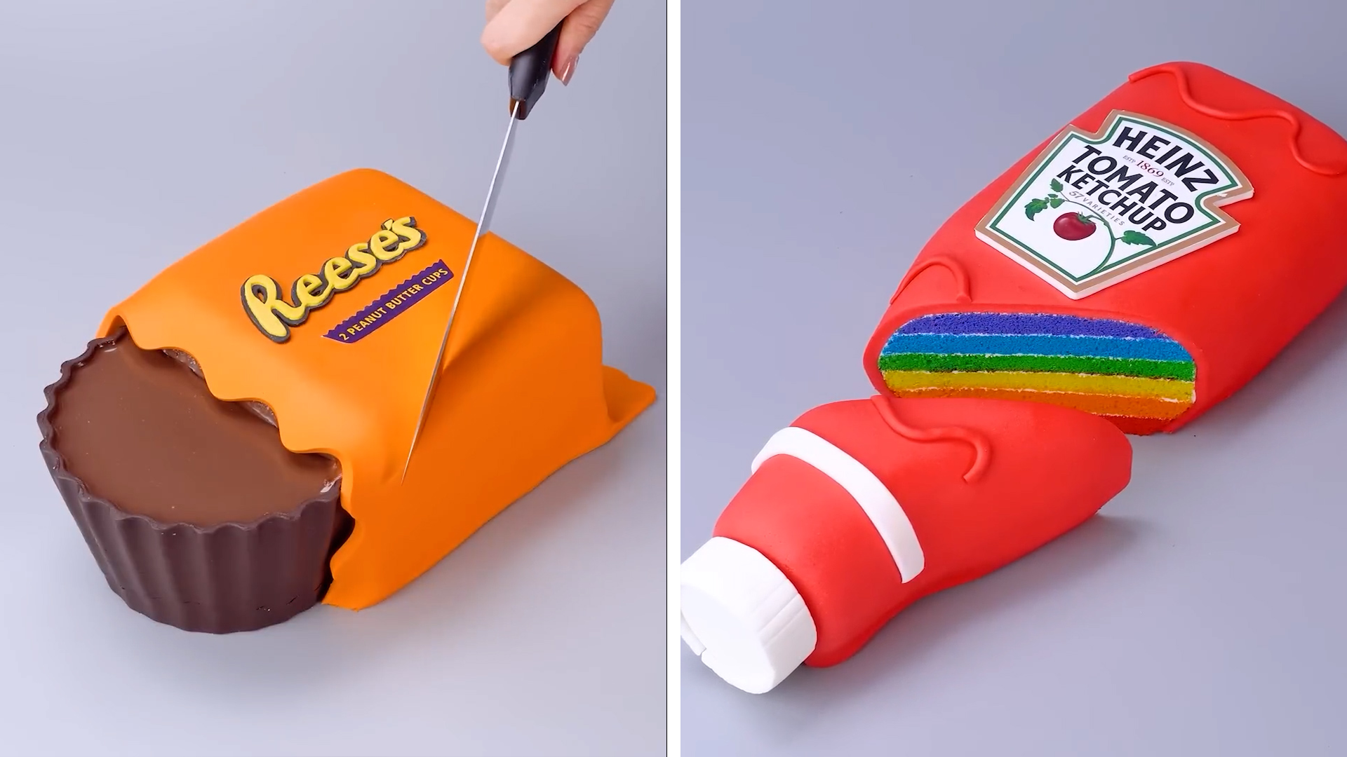 How to Make Chocolate Cup Cake and Rainbow Ketchup Bottle Cake