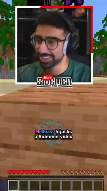 Mr Beast hijacks a Sidemen video