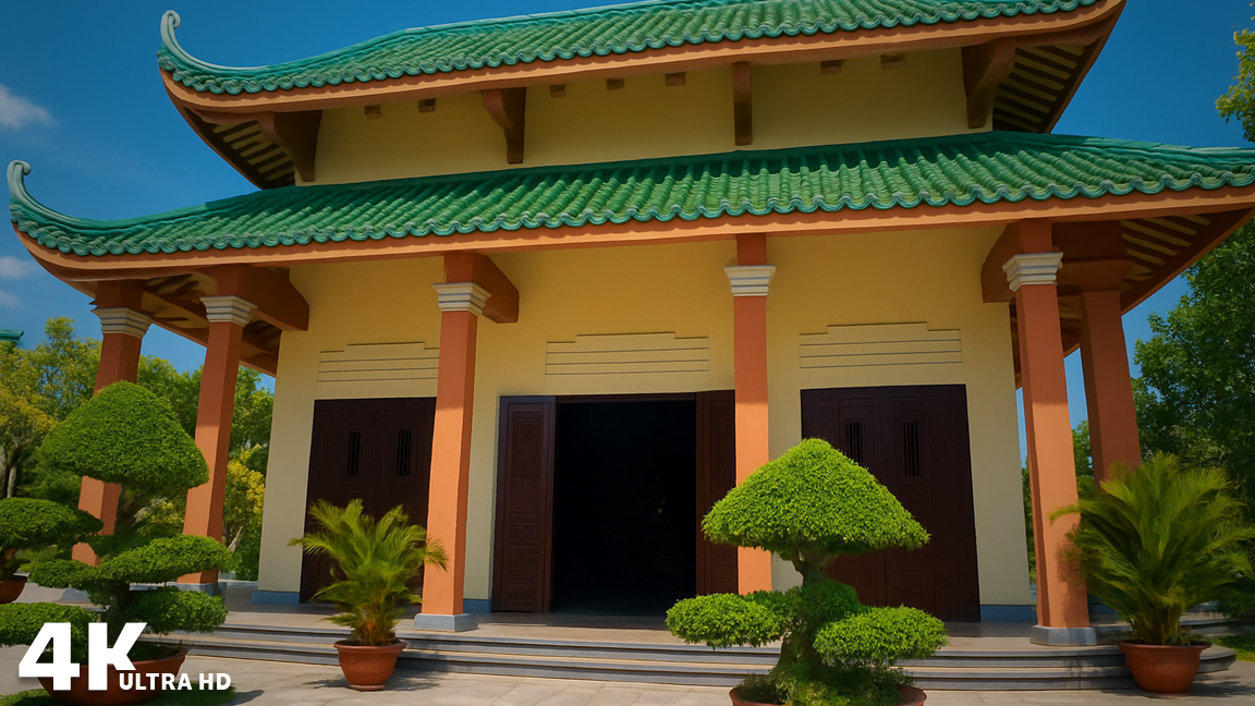 Recorrido por los patios de la Pagoda Linh Ung – Da Nang, Vietnam (4K)