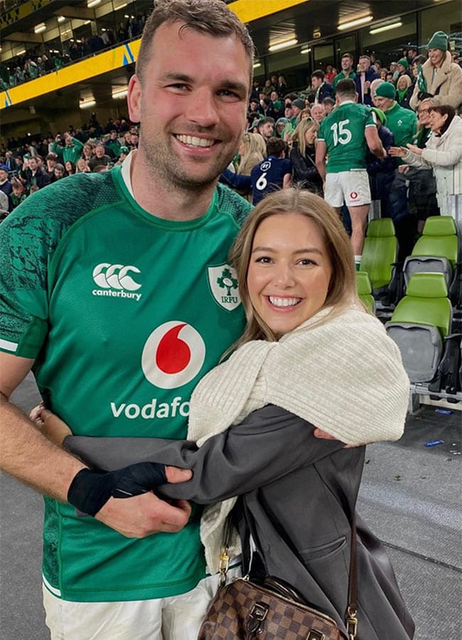 How they met: Irish rugby star Tadhg Beirne and wife Harriet