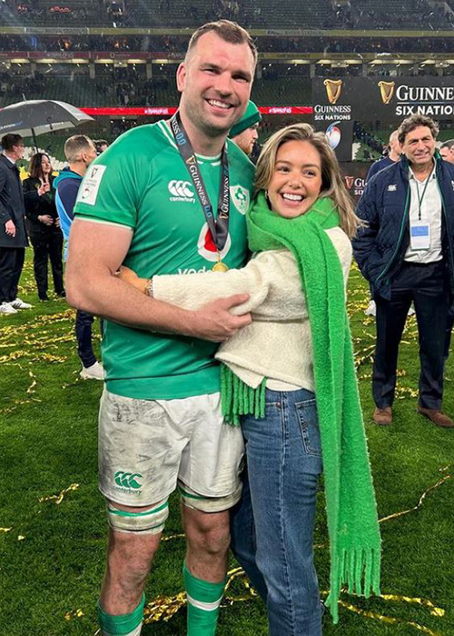 How they met: Irish rugby star Tadhg Beirne and wife Harriet