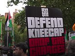 Hundreds greet Kneecap rapper as he arrives at court on terror charge