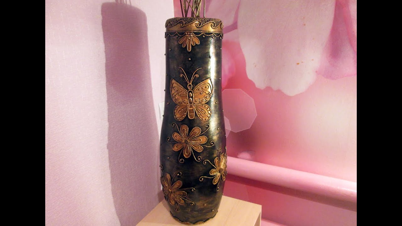 DIY Paper Art Floor Vase