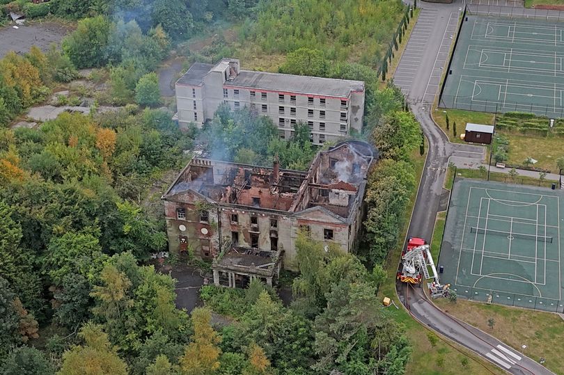 Drone photos show devastating aftermath of fire at Woolton Hall