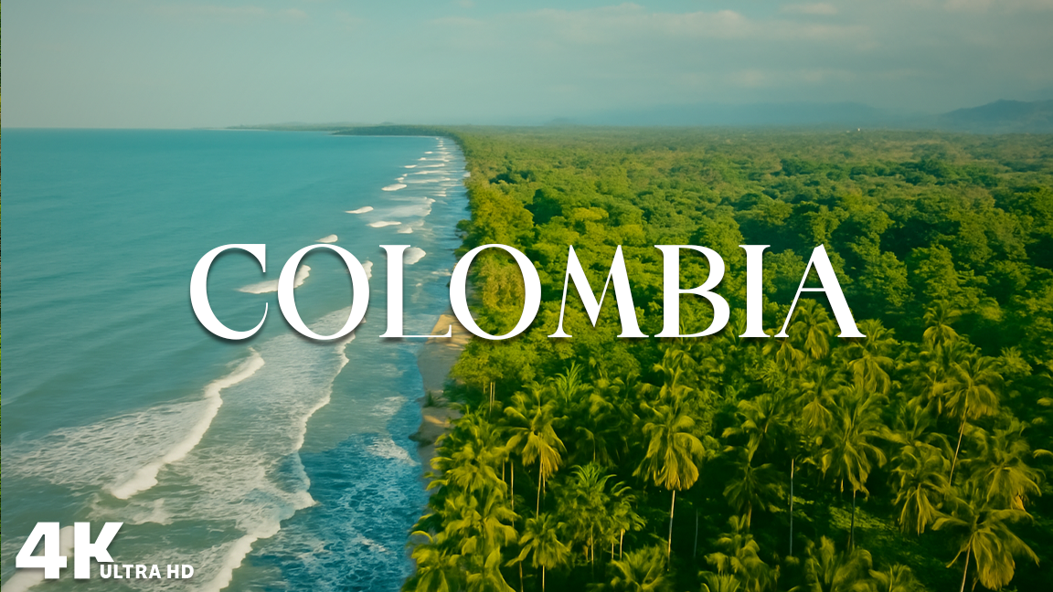 Colombia From Above – Landscapes & Coastlines in 4K