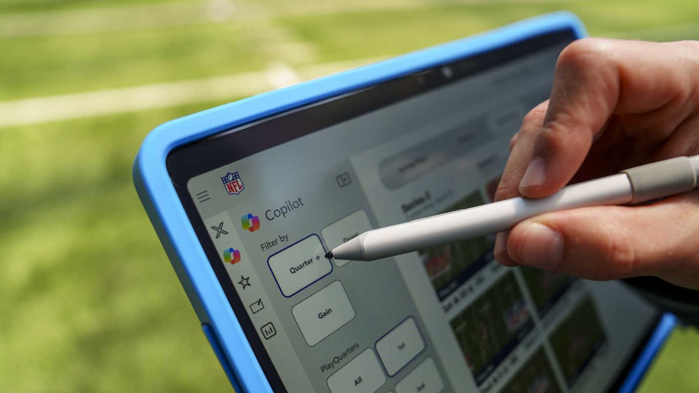 The NFL's Surface tablets are getting a massive AI upgrade