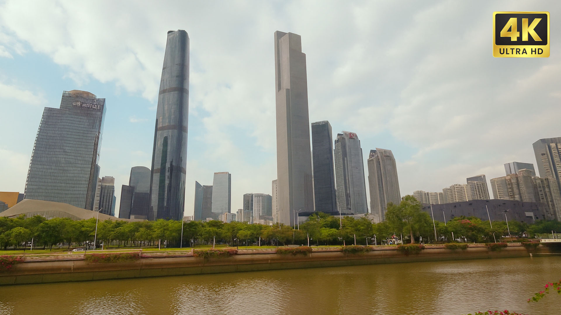 Guangzhou CBD Walk – Zhujiang New Town, China 4K
