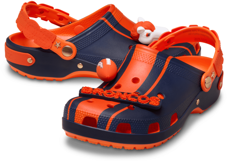 Broncos Crocs? NFL and shoe wear brand launch new football-inspired ...