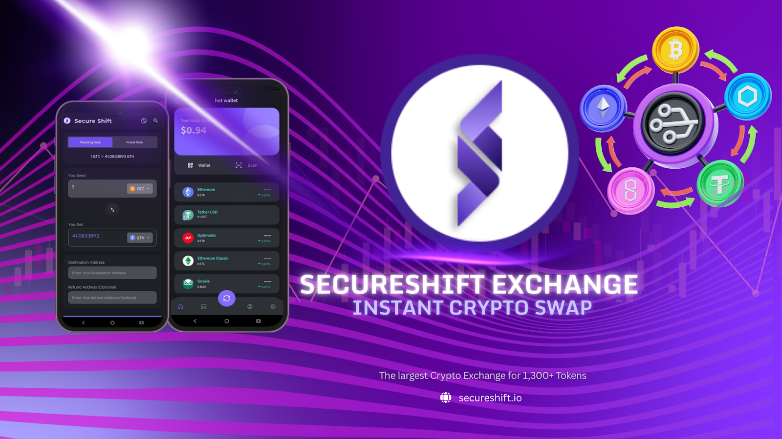 Swap Over 1,300 Coins Instantly with No Registration & No KYC - Just Seamless, Fast, Safe ...