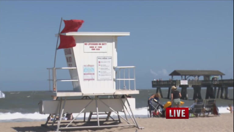 Tybee Island flies double red flags due to strong surf, rip currents