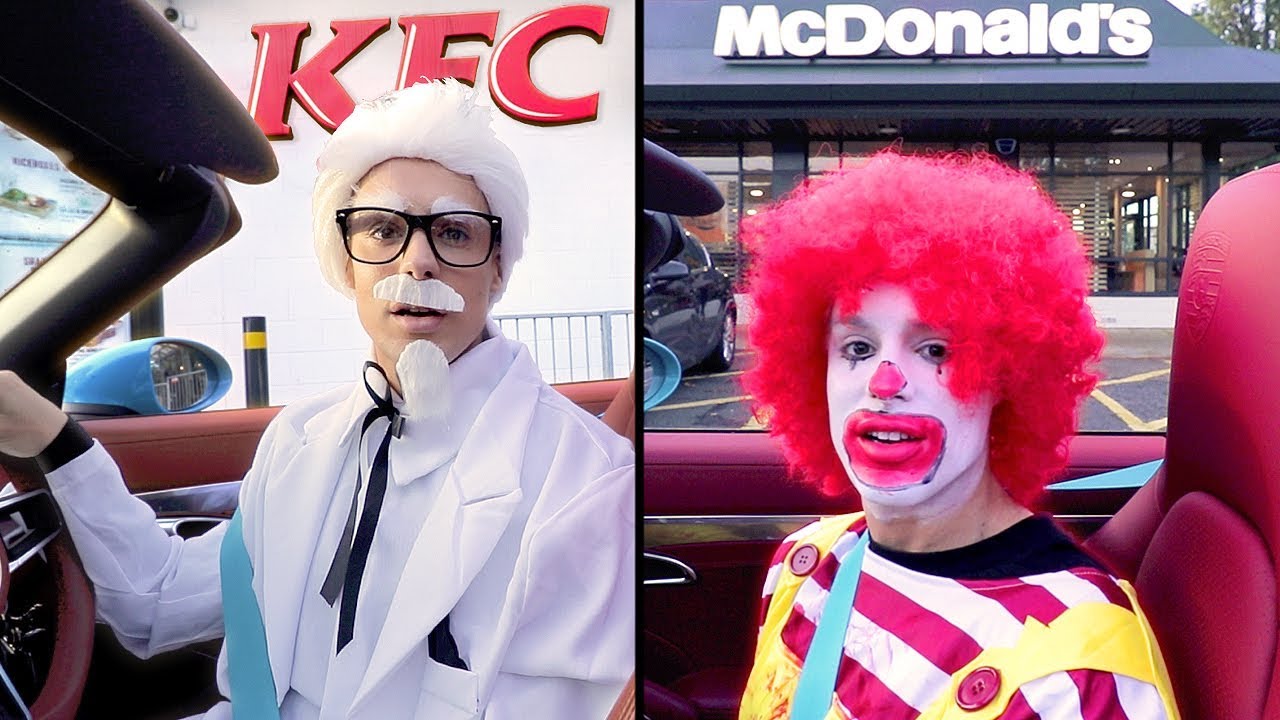 I dressed as fast food mascots and ate for 24 hours