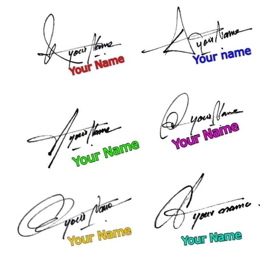 Contoh tanda tangan huruf A simple, aesthetic dan keren