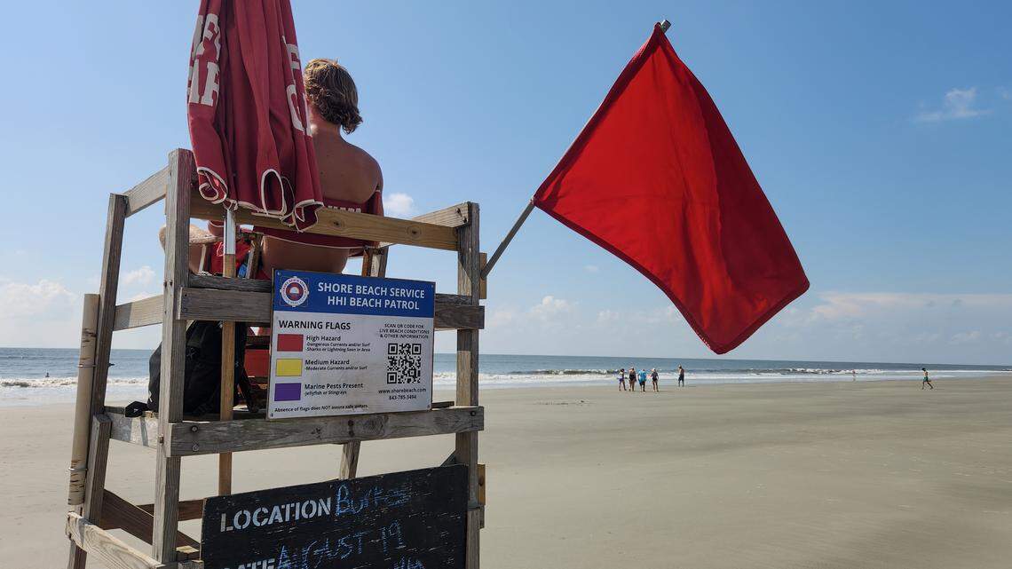 Red flags fly on Hilton Head as high rip current risk affects beaches