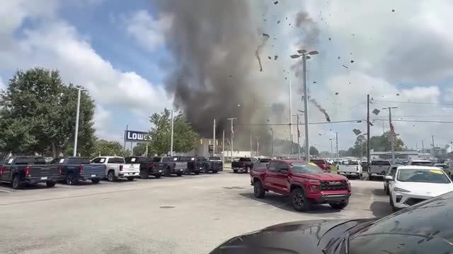 Building explodes after hit-and-run driver strikes gas line in dramatic ...