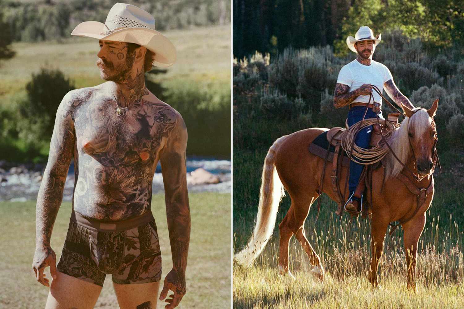 Post Malone Says Modeling in His Underwear for SKIMS Was 'Terrifying ...
