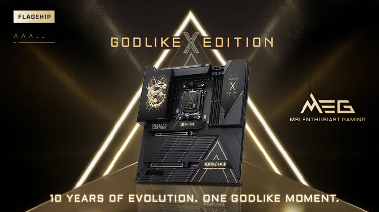 MSI is celebrating 10 years of Godlike extravagance with a gold-trimmed ...