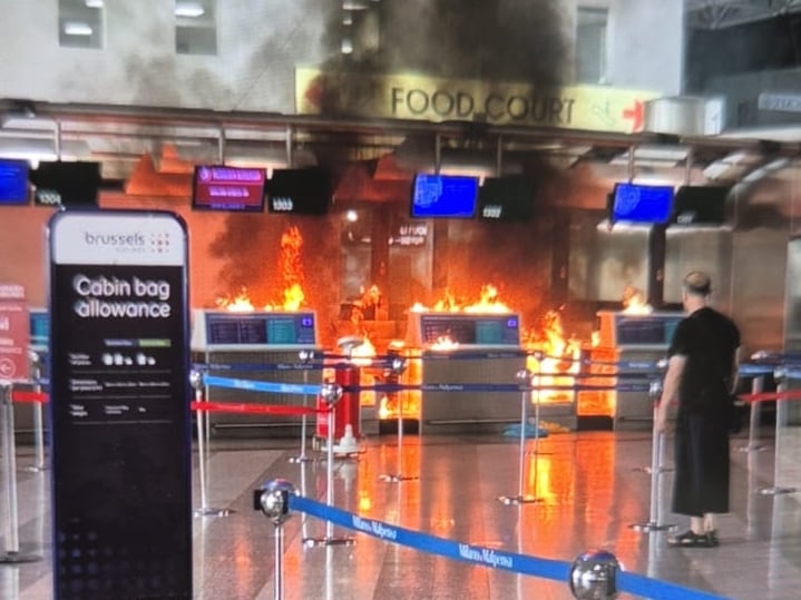 Terrified Tourists Flee Airport After Hammer-Wielding Arsonist’s Rampage
