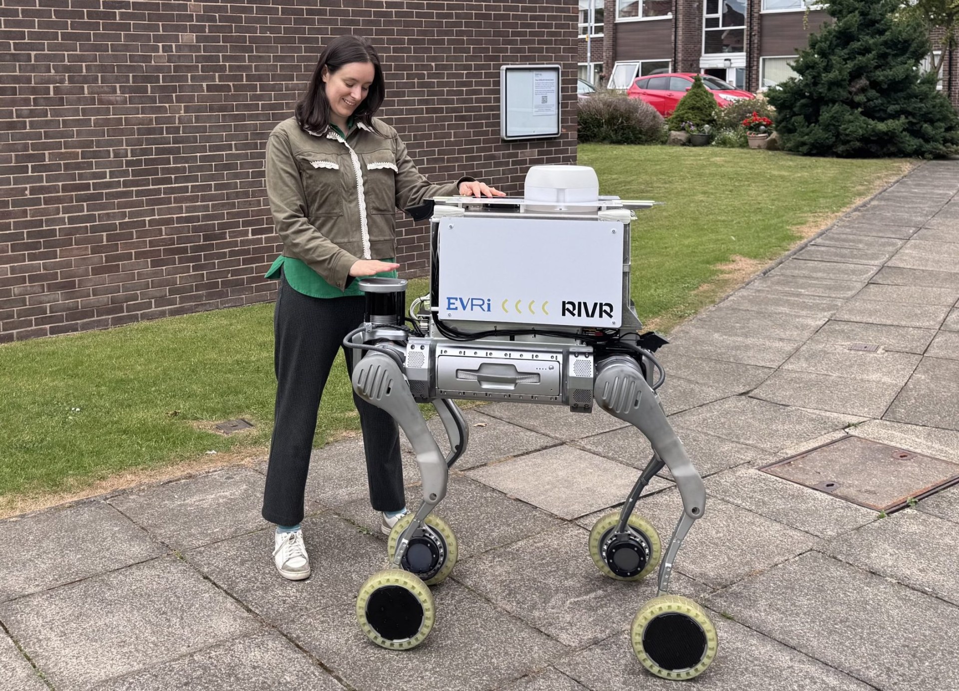We went out with the Evri robot dog in Leeds