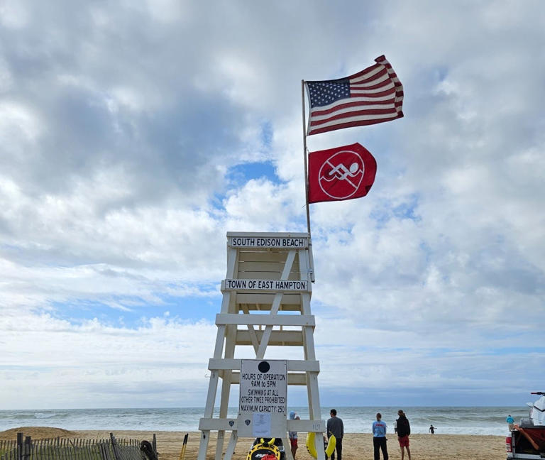 'No Swimming' Order Issued At East Hampton Town Beaches