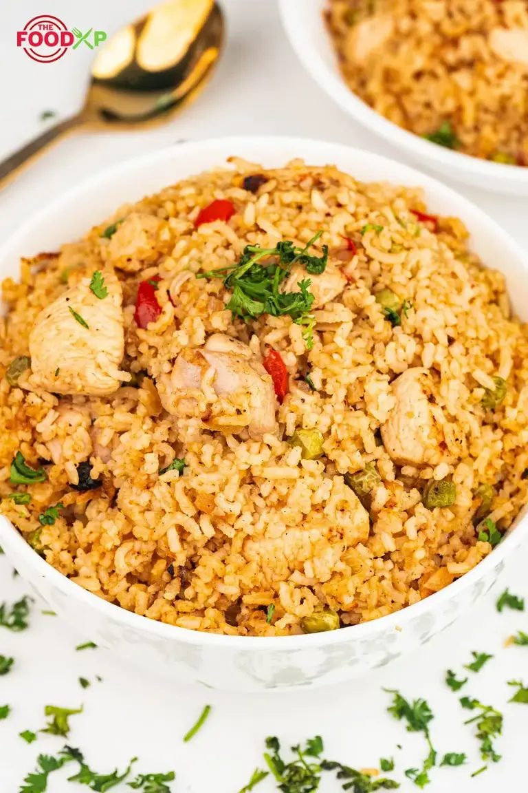 High-Protein Garlic Chicken Fried Rice Recipe