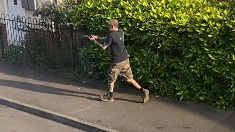 Police officer describes moment he was shot with crossbow - as attacker ...