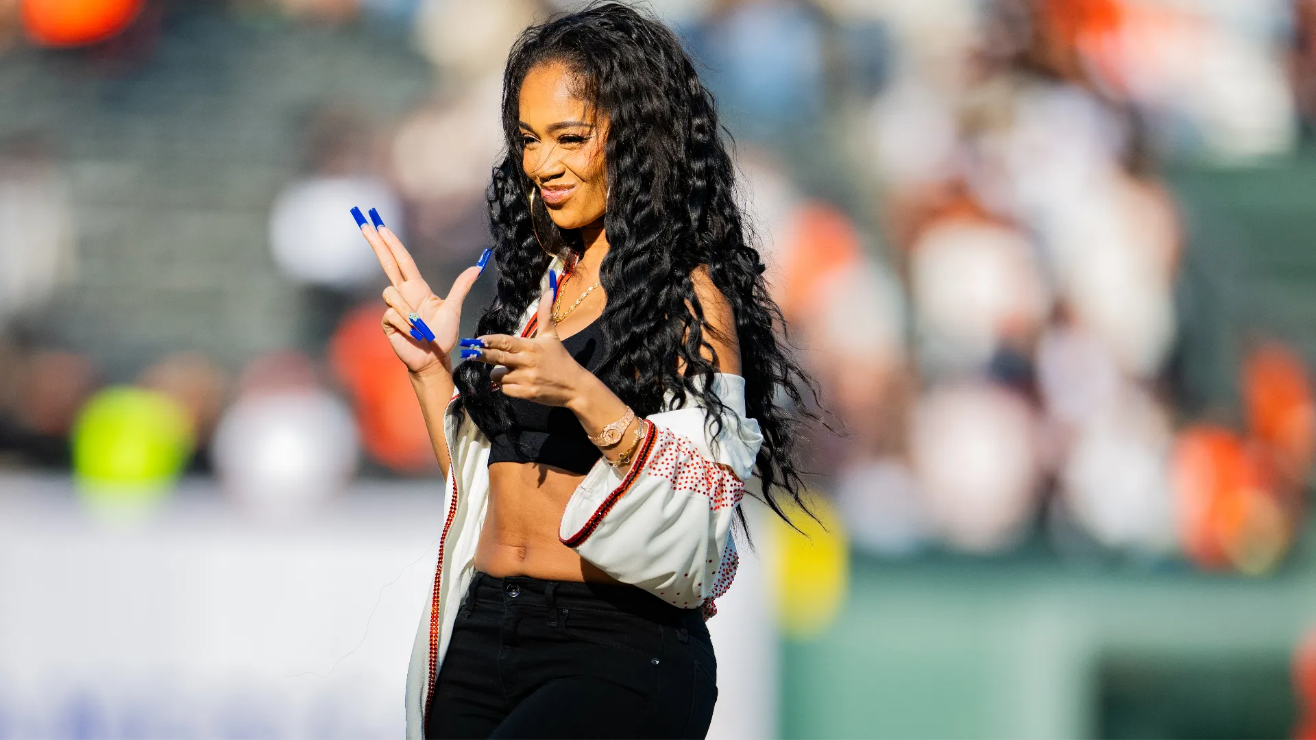 Geen Rome voor Jadon Sancho en de mooie Saweetie. Foto's van de rapper