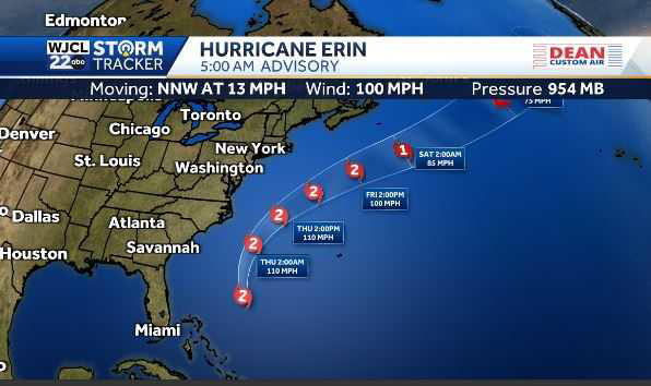 Tracking the Tropics: The latest spaghetti models for Hurricane Erin