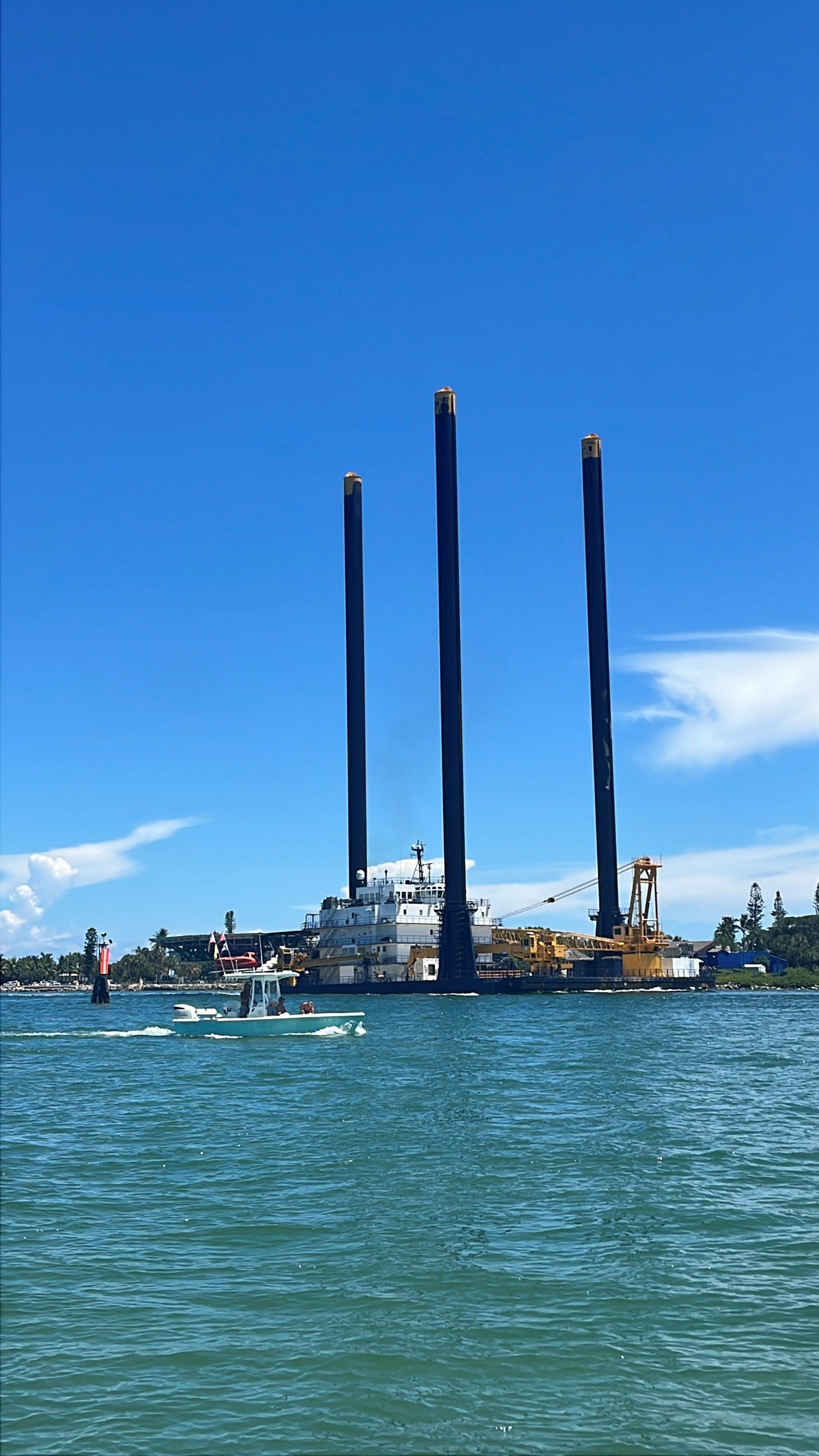 What was that large vessel in the Port of Fort Pierce over the weekend?