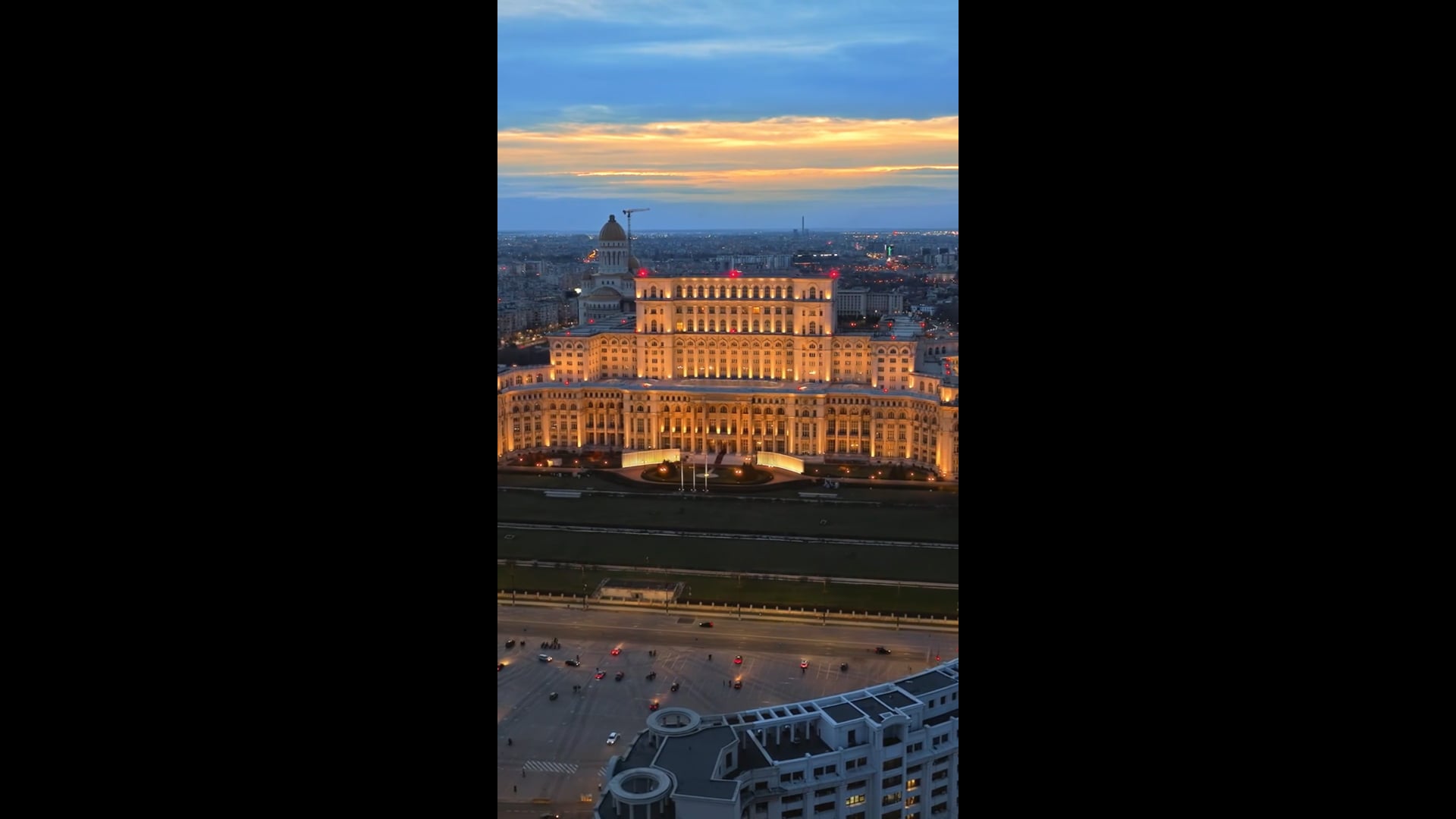 Bucharest's Beauty from the Sky: Drone Views of Romania's Icon.