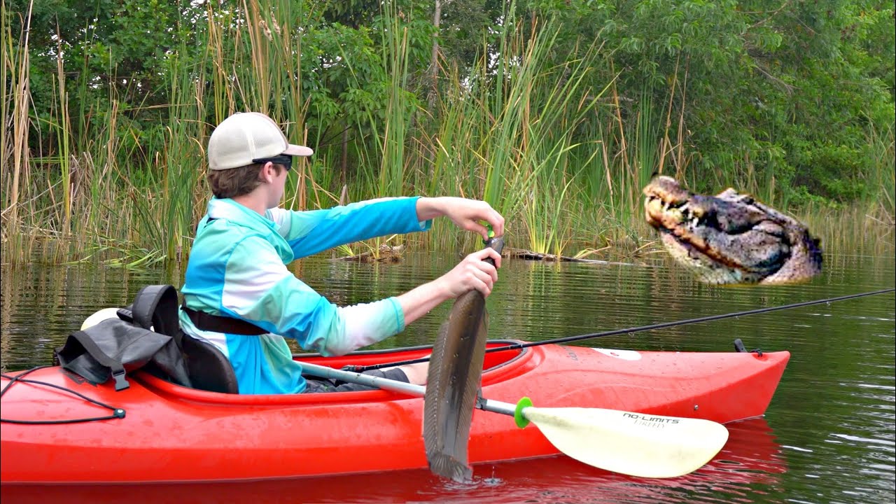 We Kayaked Into a Forgotten Pond Full of Alligators and Monster Fish