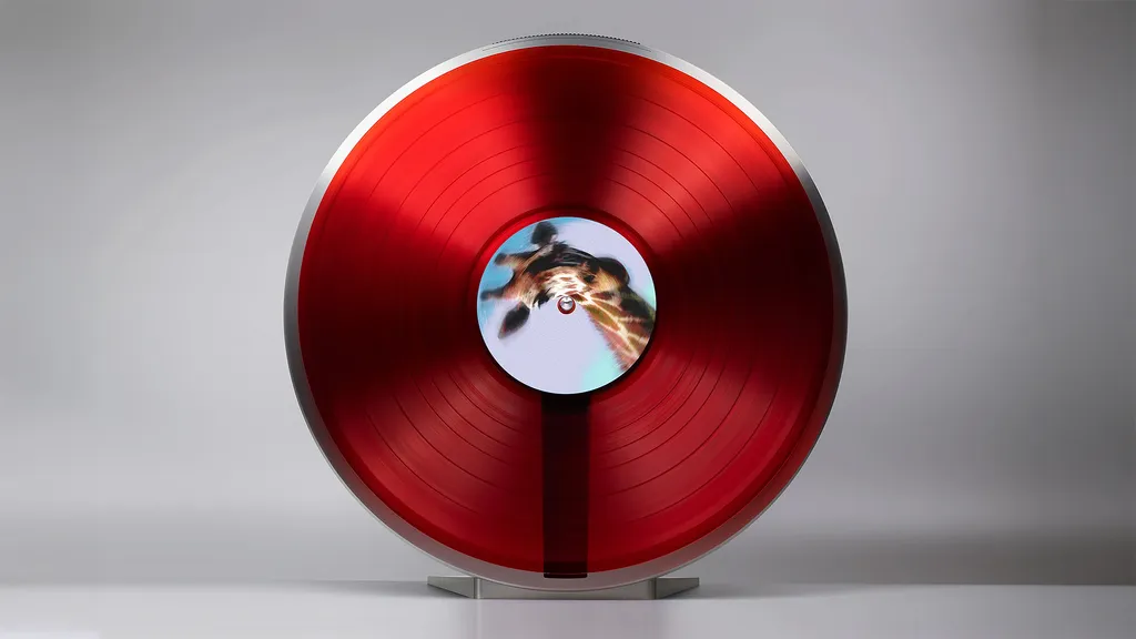 This vertical turntable with an 'optical' stylus is the futuristic ...