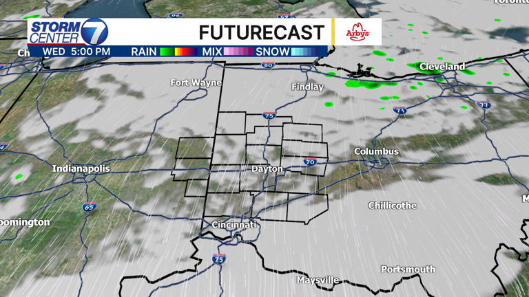 Shift in wind direction causes clouds to linger for a few days